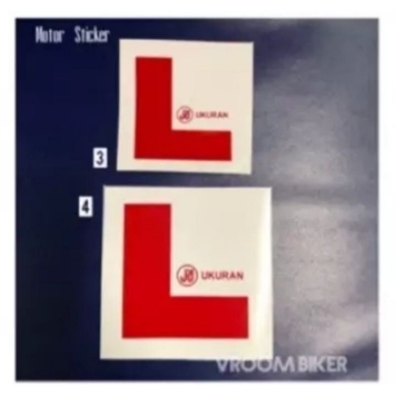 Sticker Lesen memandu Kereta Motor Sticker lesen P atau L | Shopee Malaysia
