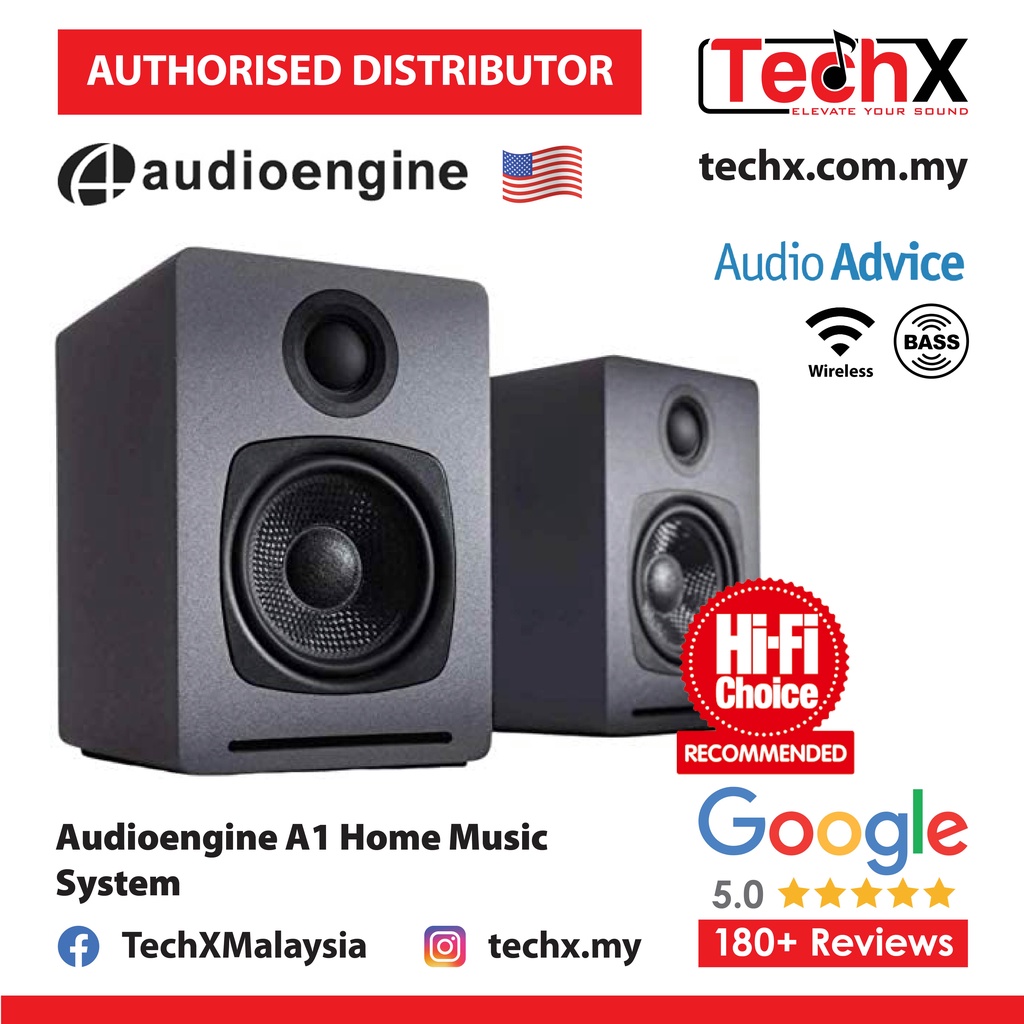 Audioengine A1 Home Music System - Grey | Shopee Malaysia
