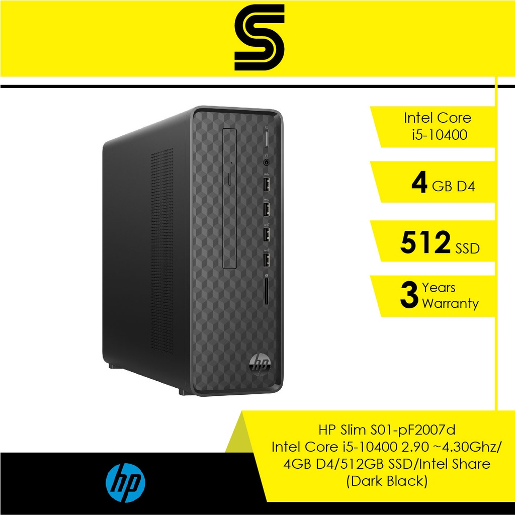 HP Desktop PC Slim S01-pF2007d I5-10400/HP Slim S01-pF2188d I3-10105 ...