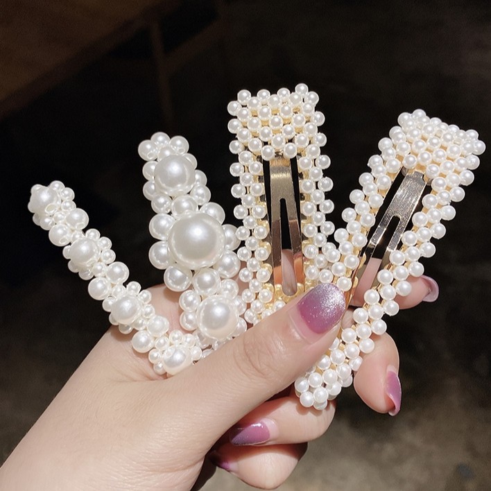 🚚Ready Stock💖Korean style Ins Pin Rambut Mutiara💖Klip rambut tepi moden ...