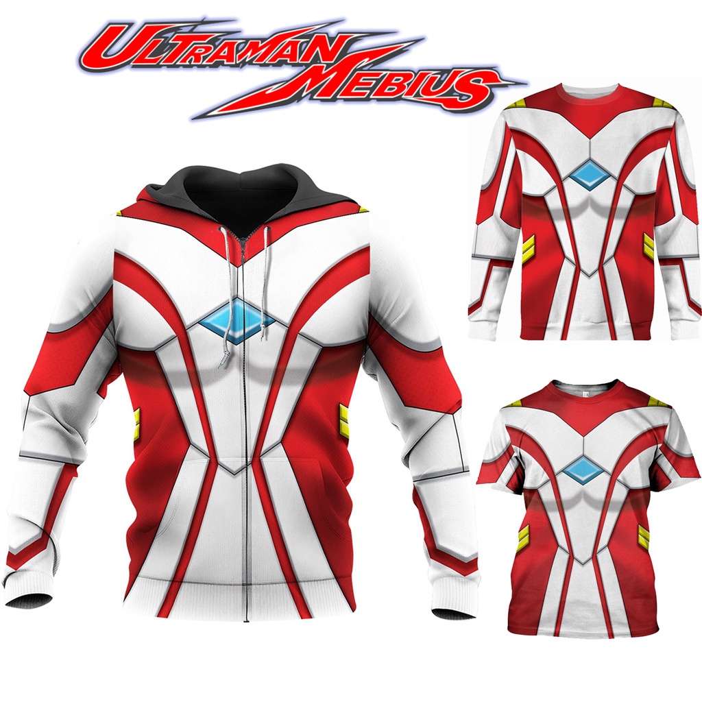 【CustomFashion】Ultraman Mebius Hoodie Long Sleeve Sweatshirt T-shirt ...