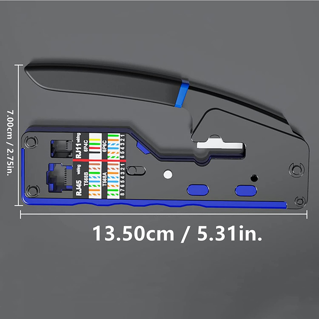 ZoeRax RJ45 Crimping Tool Pliers Network Crimper Stripper Cutter ...