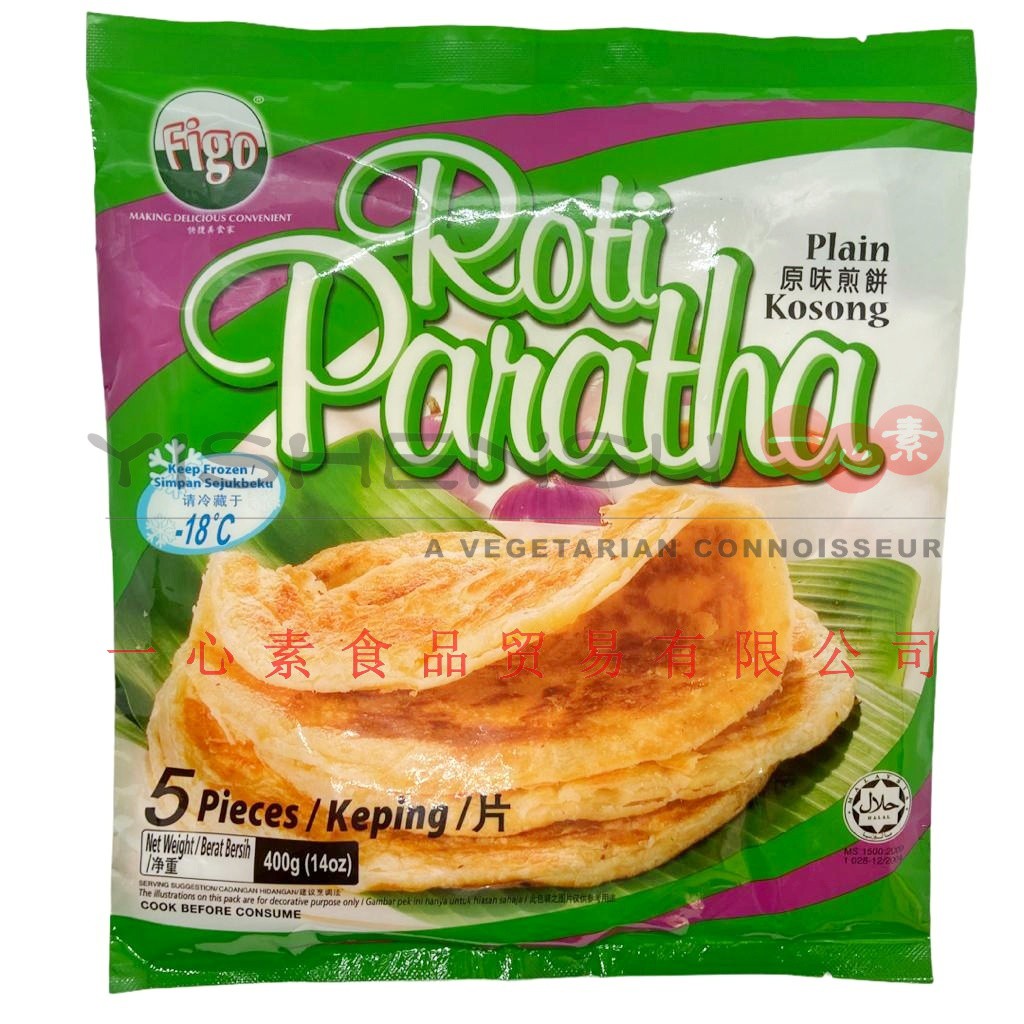 Figo, Roti Paratha [PLAIN] 煎饼【原味】400g 914oz) 5 Pieces - Frozen Series ...
