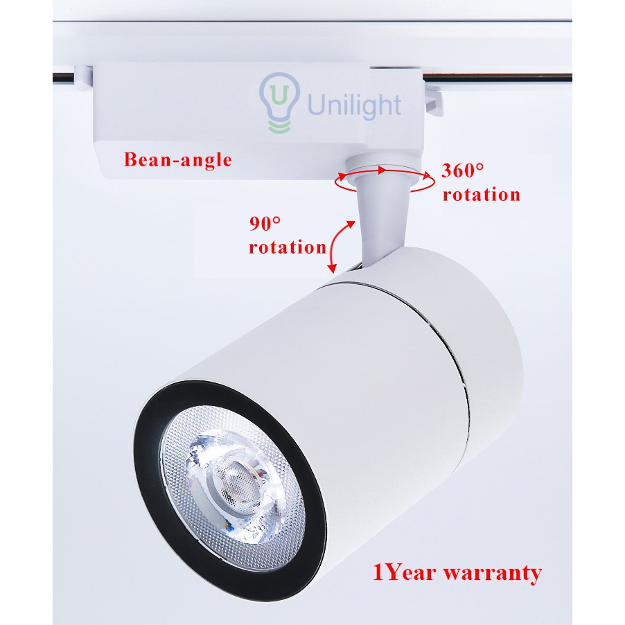 LED Lens Track Rail Light Spotlight Adjustable raydeya | Shopee Malaysia