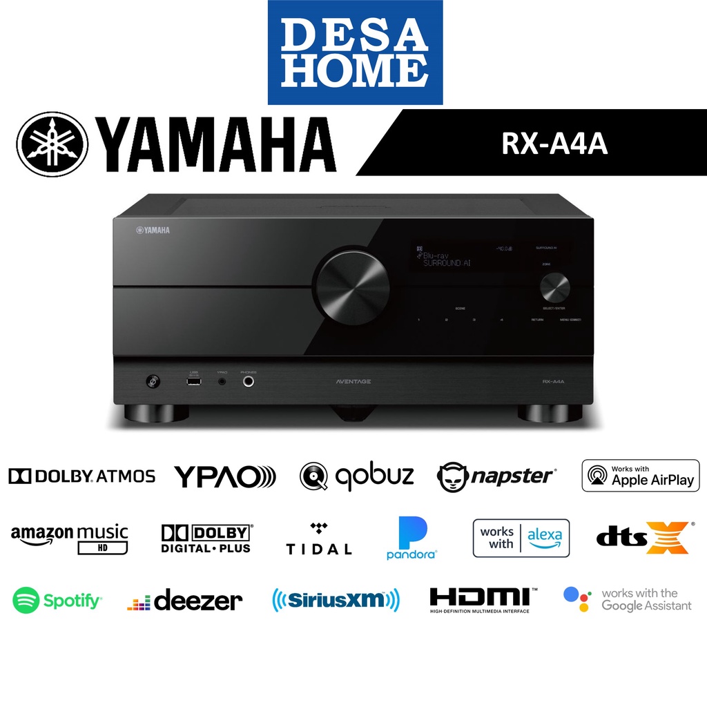 Yamaha 110 Watts 7.2 Channel A/V Receiver With HDMI And Music Cast ...