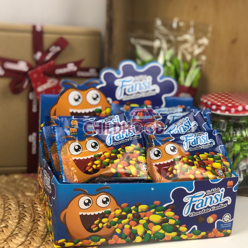 Childhood Malaysia🔥 Fansi Chocolate Bean /Fansi Chocolate Candies ...