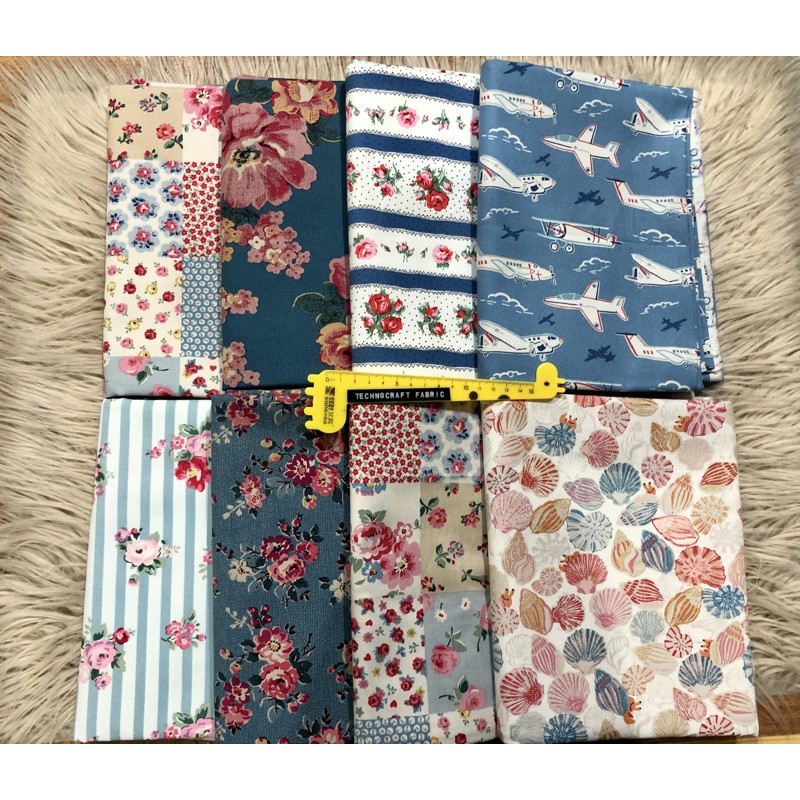 Cath Kidston(CK) Inspired Designer Canvas Fabric | Shopee Malaysia