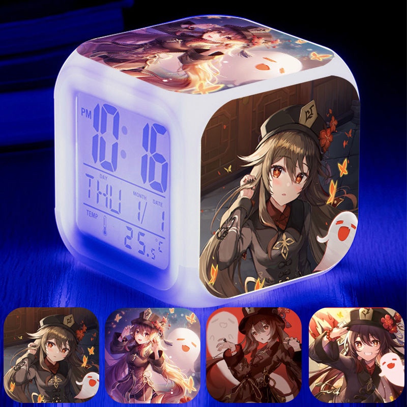 Genshin impact alarm clock game Xiao Keqing Hutao Klee Venti RAIDEN ...