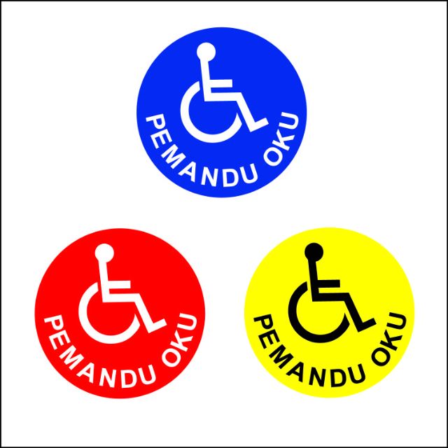 OKU STICKER (JPJ APPROVED STICKER) | Shopee Malaysia