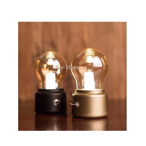 Decorative Vintage Retro USB Rechargeable Light Bulb Mentol Lampu Boleh ...