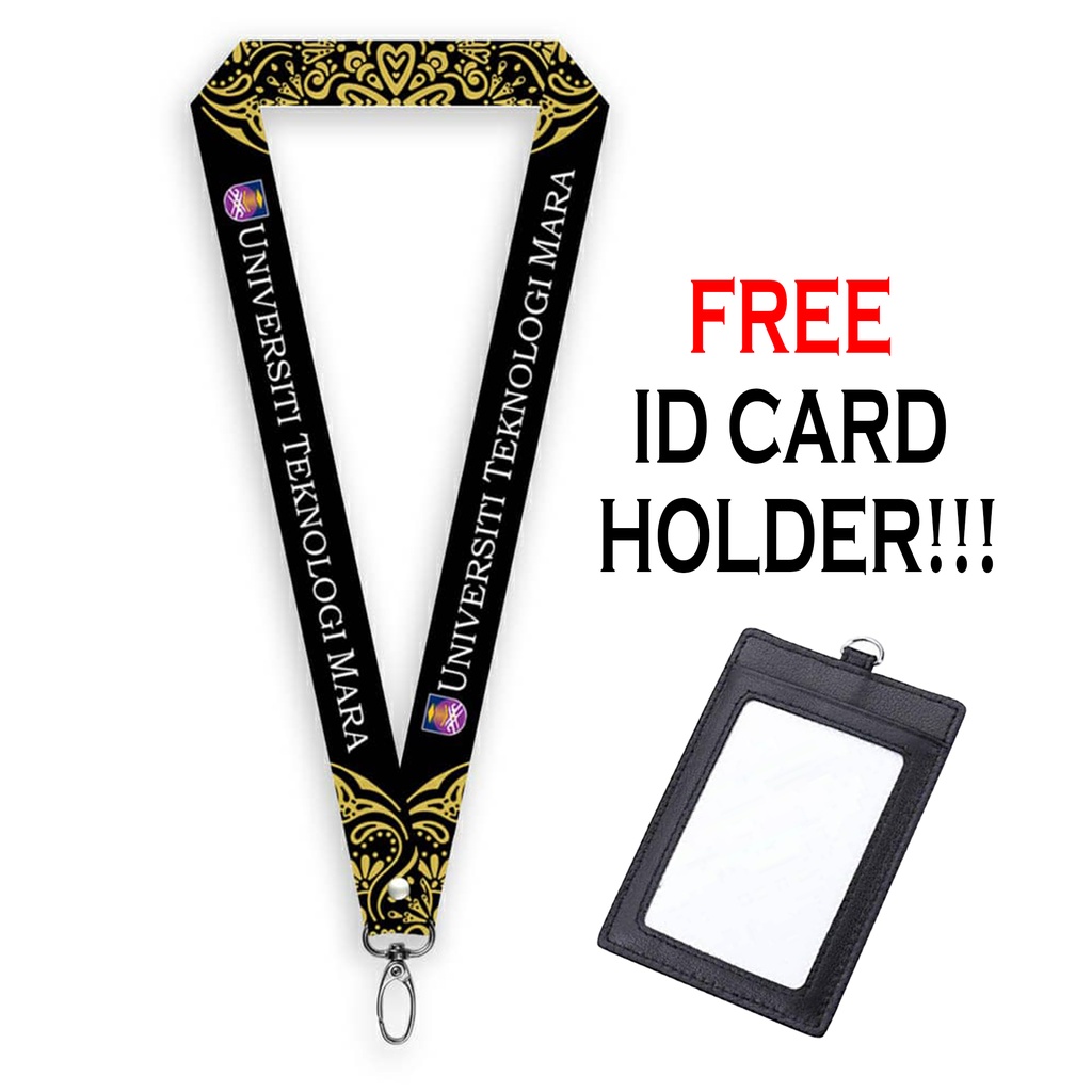 [ Ready Stock ] 4 DESIGN UiTM Universiti Teknologi MARA LANYARD + FREE ...