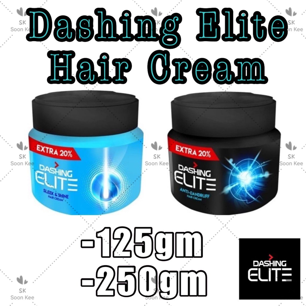 Dashing Elite Hair Cream Jar 150g / 300g (Sleek & Shine / Anti-Dandruff ...