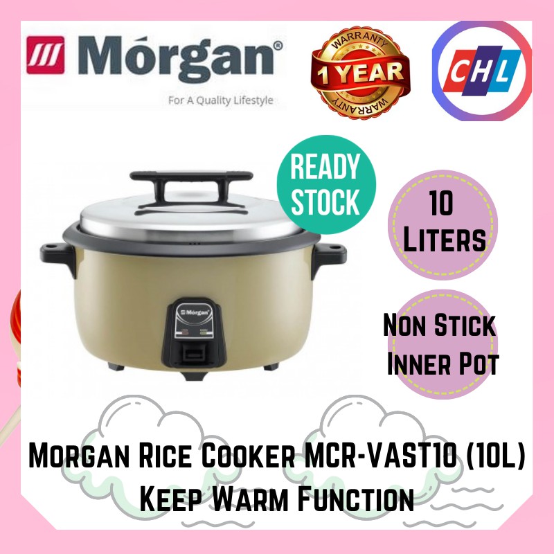 Morgan 10L Commercial Rice Cooker MCR-VAST10 / Morgan 6.6L Commercial ...