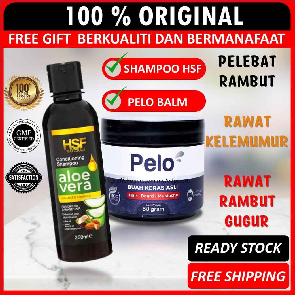 Pelo Pelebat Rambut Original dari HQ + Free Gift- PELEBAT RAMBUT DAN ...