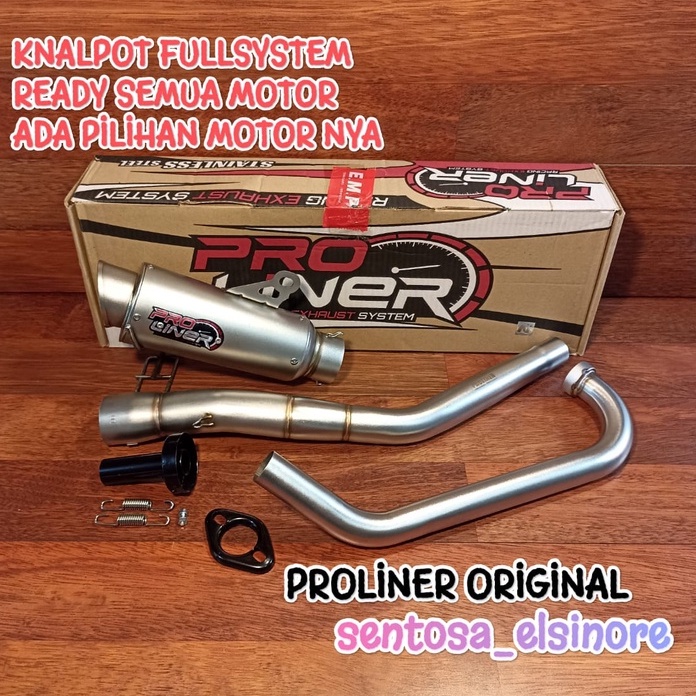 Original PROLINER FULLSYSTEM RACING EXHAUST TYPE TR1-R SHORT ALL VIXION ...