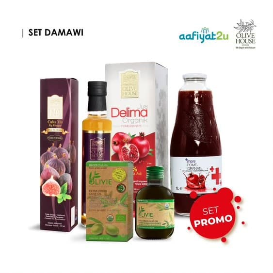 Set Damawi Olive House / Set Darah TInggi / Minyak Zaitun Asli Olivie ...