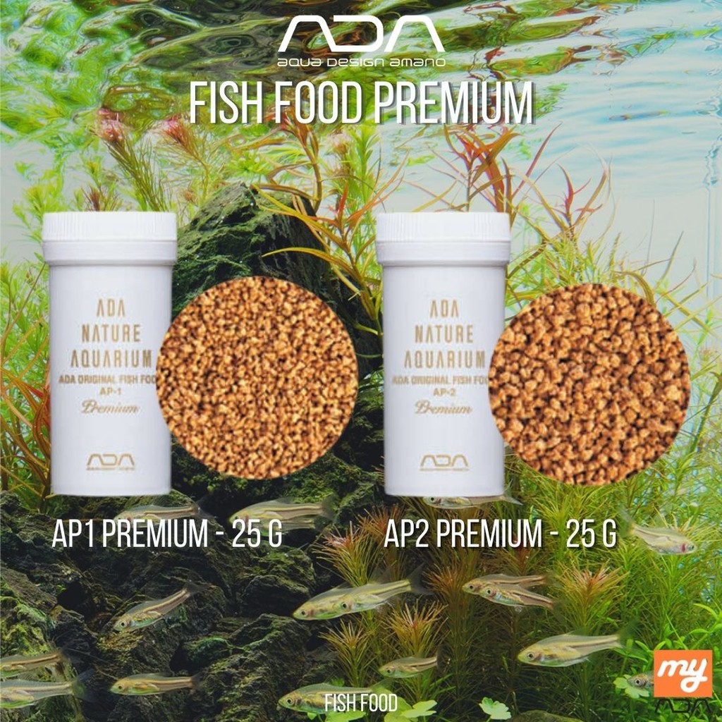 ADA Fish Food AP-PREMIUM AP1 AP2 25g AP Food Aqua Design Amano | Shopee ...