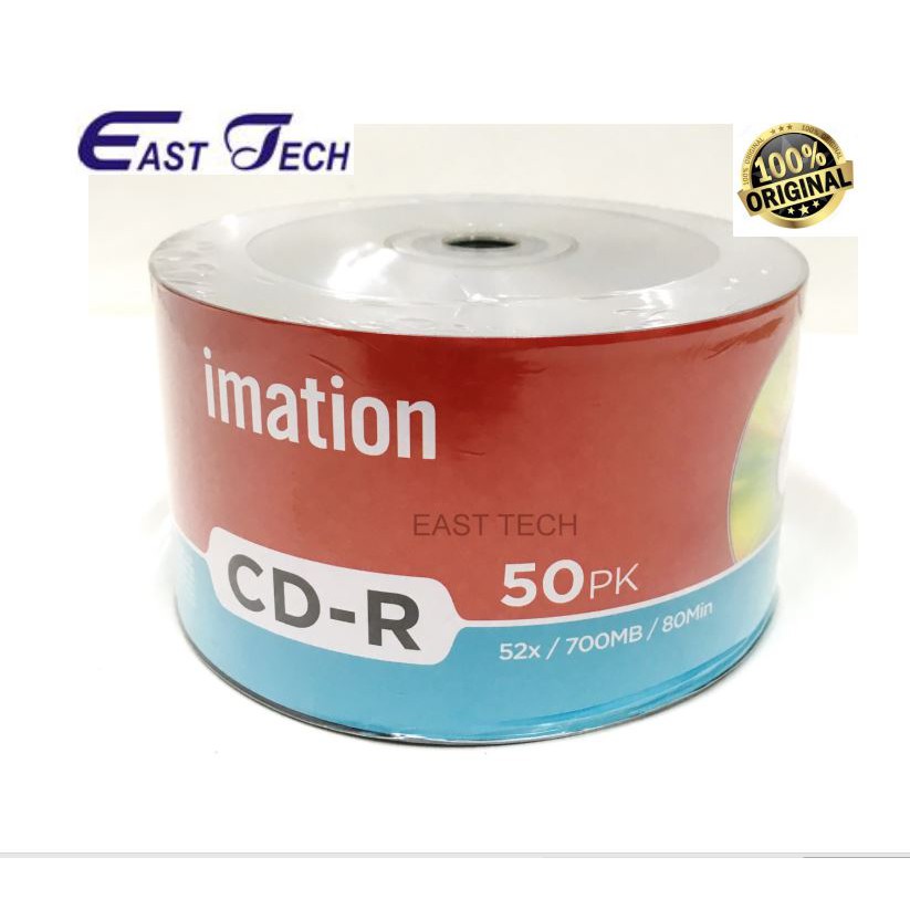 IMATION BLANK CD CD-R / CDR DISC (10, 25, 50 PCS) 700MB 80MIN 52X | Shopee Malaysia