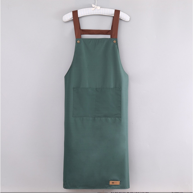 Ready Stock Korean version lengthened and enlarged apron kitchen apron ...