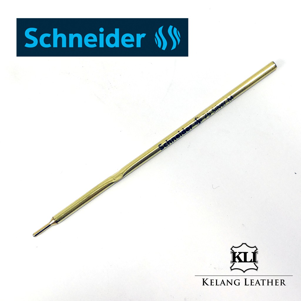 1PC SCHNEIDER 75 Silver Erasable Marking Pen Made in Germany Leather ...