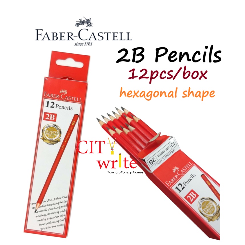 12pcs/box Hexagonal Shape Handle Pencil Writing 2B Pencil | Shopee Malaysia