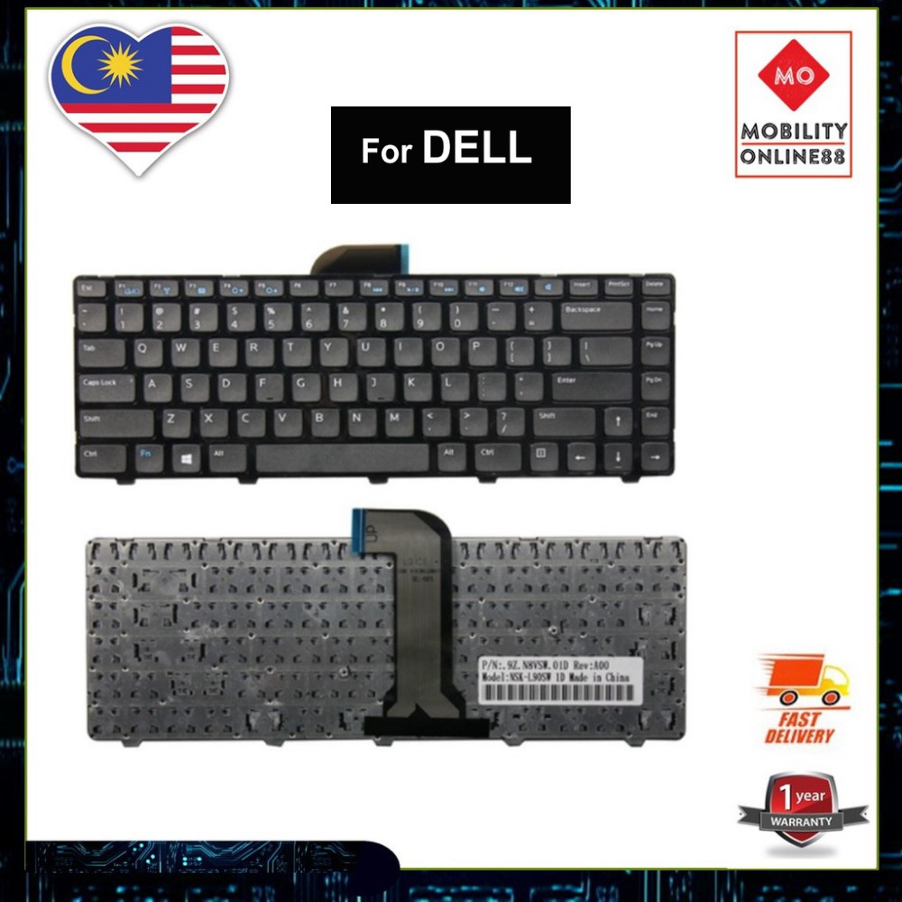 DELL 14R-5421 3440 3330 3421 Laptop Keyboard | Shopee Malaysia