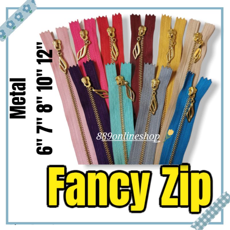 Readystock💯 Size 6", 7",8" inch/Zipper Metal/ Zip Fancy (Part 1 ...