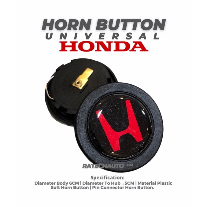 Honda TYPE R HORN BUTTON STEERING WHEEL-HONDA KLAKSON-TOMBOL STIR HORN ...