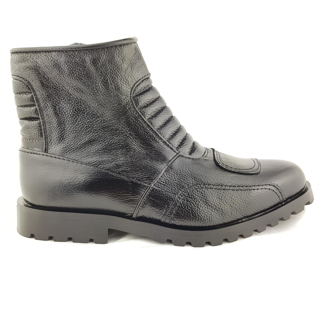 Kasut Kulit Tactical Boot Trafik / Polis / PDRM / Rider Motor Boot ...