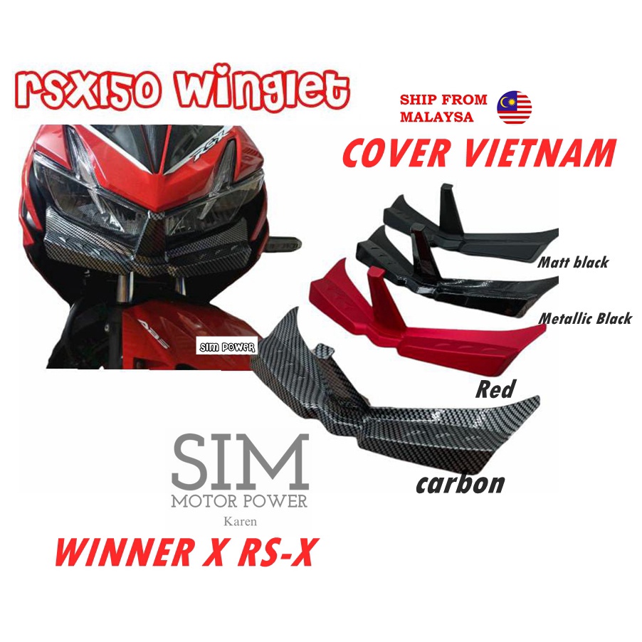 RSX150 WINGLET COVER VIETNAM WINNER X RS-X | Shopee Malaysia