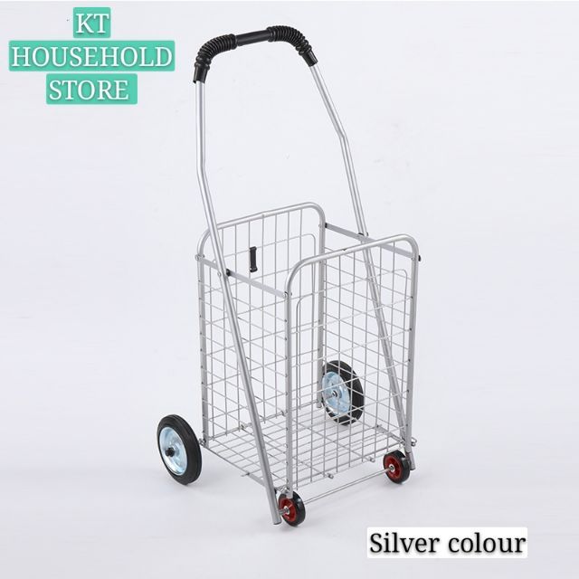 4 whell Market trolley multi cart shopping cart Troli Pasar Troli Raga ...