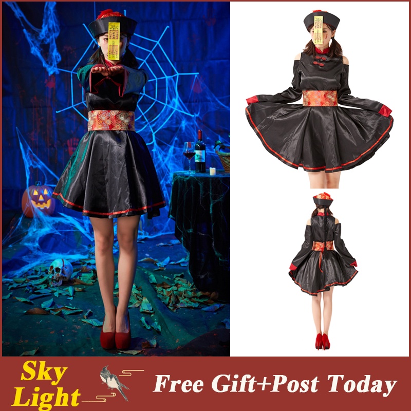 Halloween Costume Horror Cosplay Vampire Women Chinese Zombie Dresses ...