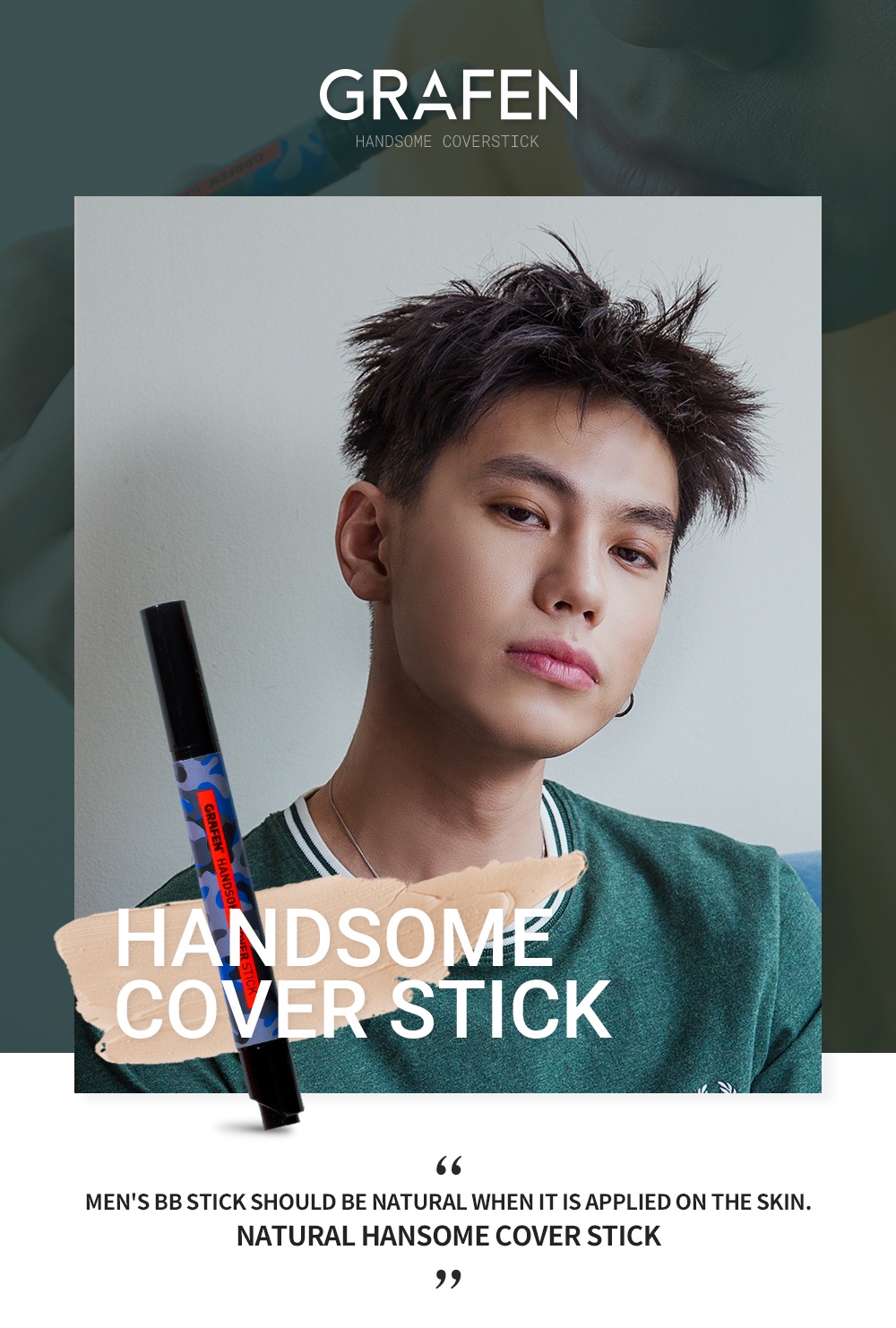 GRAFEN Handsome Cover Stick (3.5g) | Shopee Malaysia