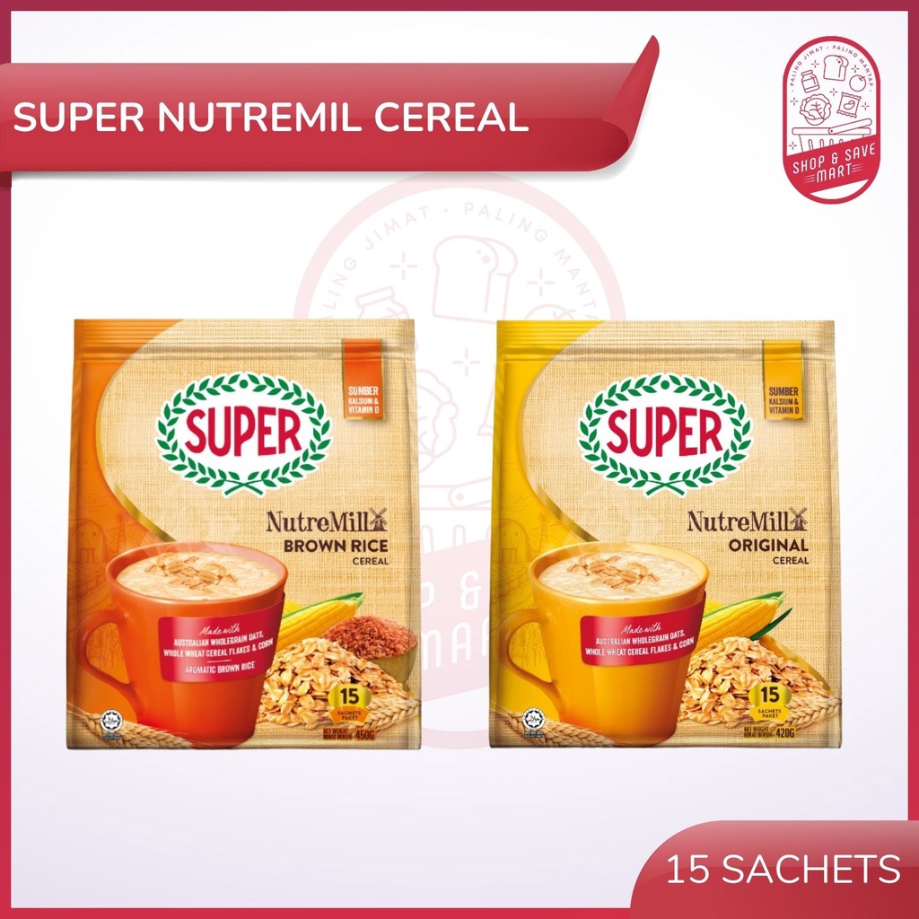 Super Nutremill Instant Cereal Drinks [15 sachets]- 420g (Flavor ...