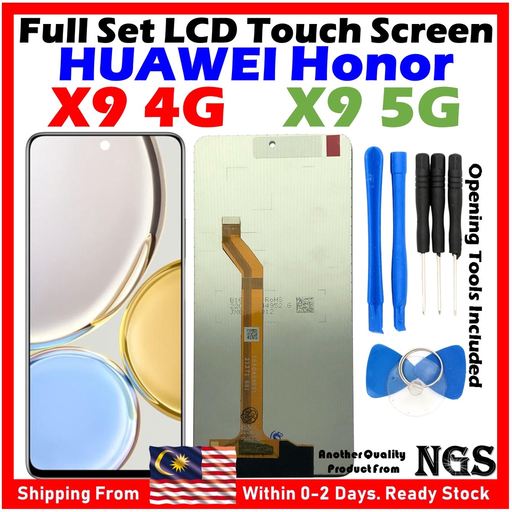 ORl NGS Brand Full Set LCD Touch Screen Compatible For HUAWEI Honor X9 4G Honor X9 5G ANY-NX1 ...