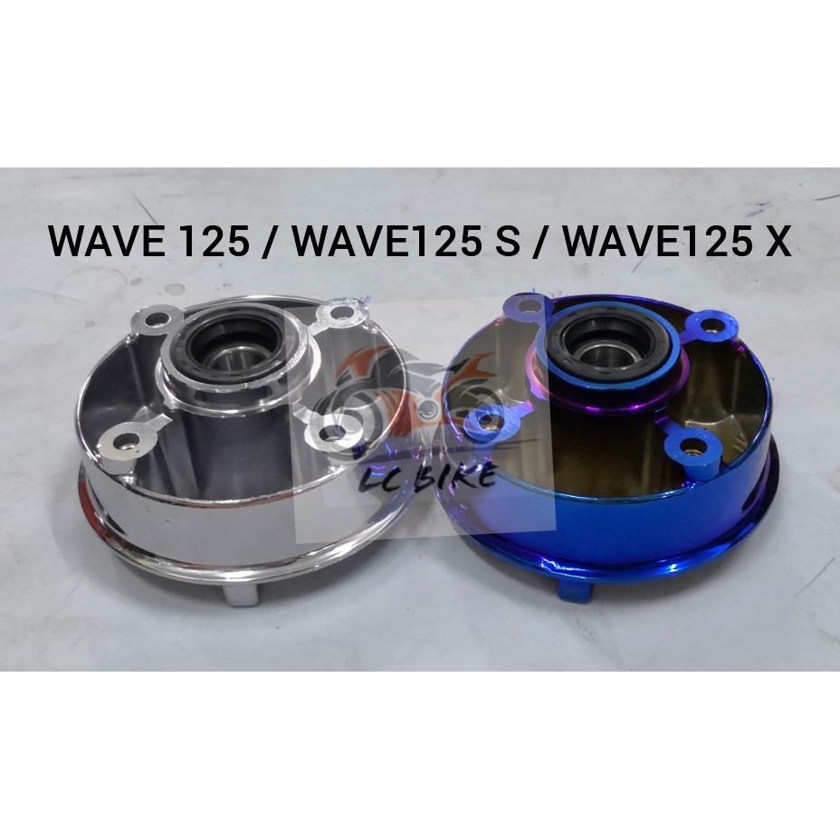 WAVE125 WAVE 125S CLUTCH HUB SPROCKET HUB SPOKET HUB CHROME TITANIUM ...