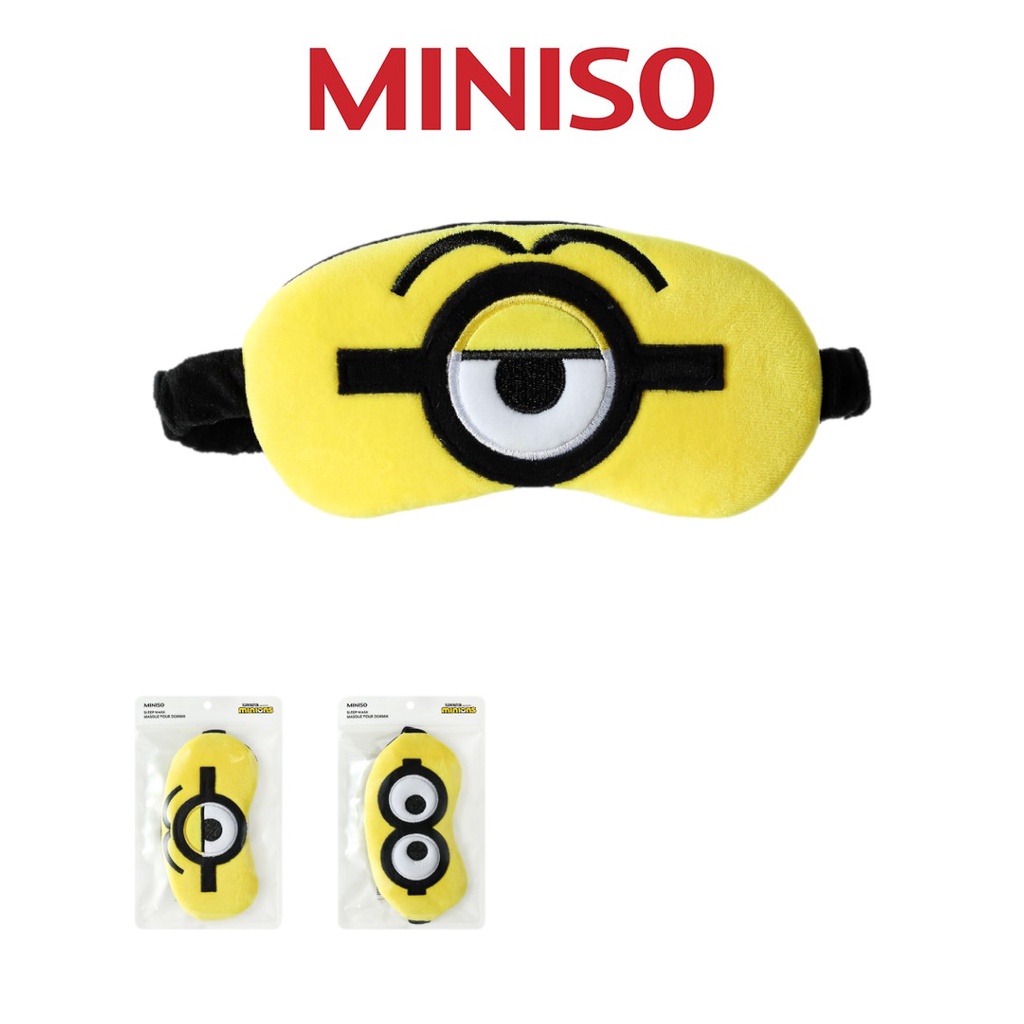 MINISO Minions Collection Sleep Mask Yellow Big Eyes | Shopee Malaysia