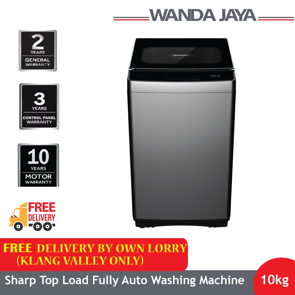 Sharp 10KG Top Load Fully Auto Washing Machine ESX1021 | Shopee Malaysia