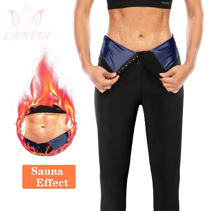 LANFEI Sweat Shaper Pants Waist Trainer Leggings Women Shapers Sauna ...