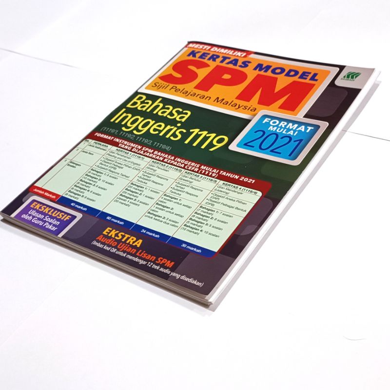 Sasbadi Kertas Model SPM Bahasa Inggeris 1119 Format mulai 2021 (Used ...