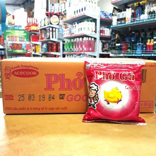 Good Acecook chicken pho, box of 30 packs x68g. | Shopee Malaysia
