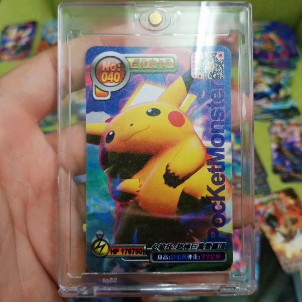 Pokemon PVC card Pikachu vmax super evolved electric mouse GIFT Top ...