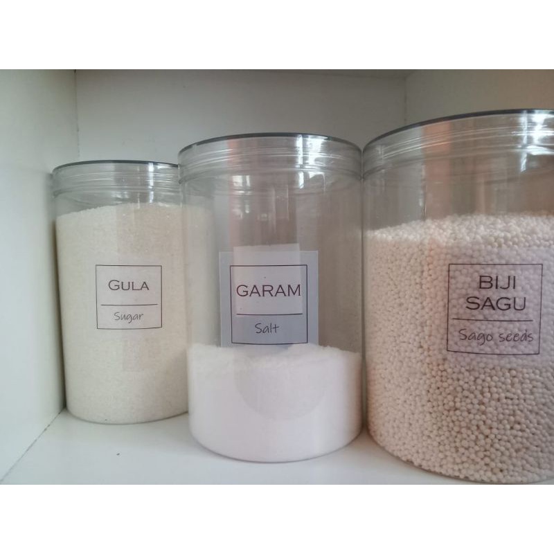 Sticker Dapur Sticker Balang Simple Kitchen Label | Shopee Malaysia