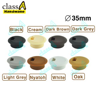 ClassAHW Plastic Cover Wire Cable End Cap Computer Round Desk Grommet ...