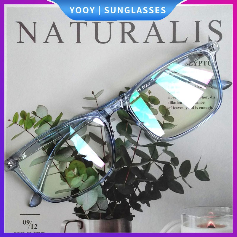 Korean Square Frame Glasses Fashion Cermin Mata Transparent Spectacles ...