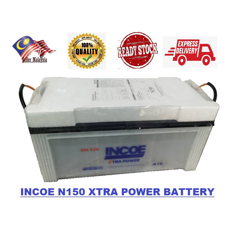 INCOE N150 XTRA POWER HEAVY DUTY BATTERY FOR TRUCK AND BAS | Shopee ...