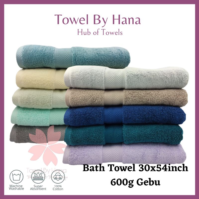 Tuala Mandi Dewasa Cotton 600g Tebal Gebu Bath Towel Premium Thick ...