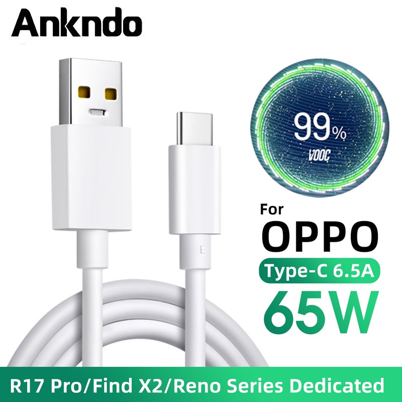 Oppo Super VOOC Flash Fast Charge Type C Cable 6.5A/65W Super Flash ...