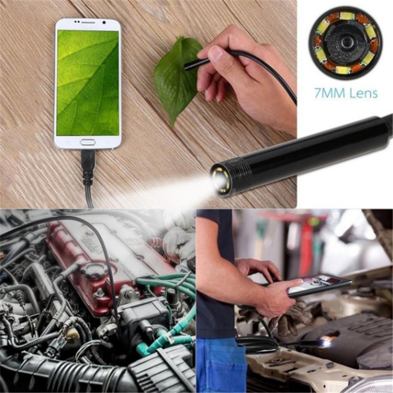 Waterproof 6 Led 7Mm Lens Endoscope Ip67 Usb Cable Camera For Otg ...