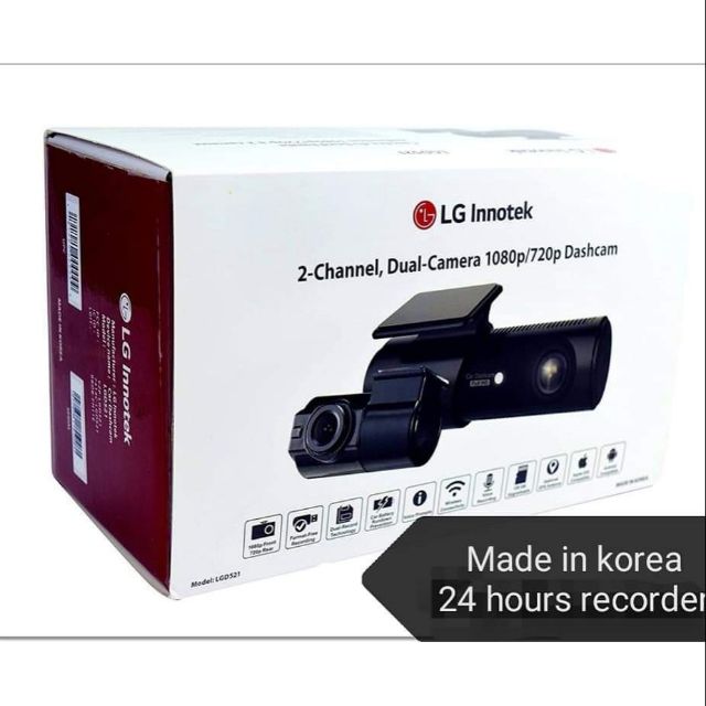 LG Innotek 2 channel , dual camera 1080p/720p dashcam | Shopee Malaysia